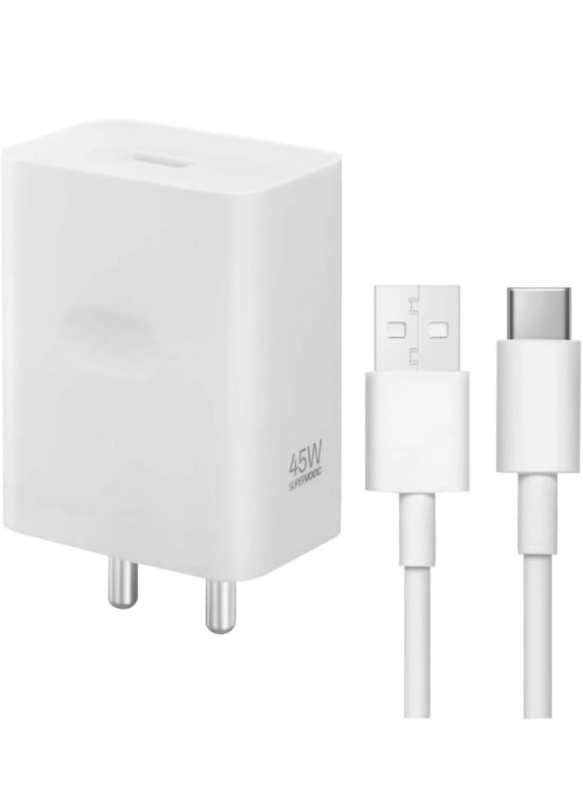 OPPO SUPERVOOC 45W USB-C Fast Charging Adapter with Type-C Cable, Mult ...