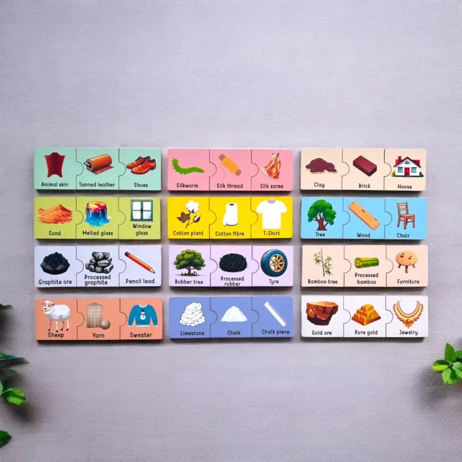 Raw to Ready and Singular Plural Collective Noun Puzzle Combo – HalfPe