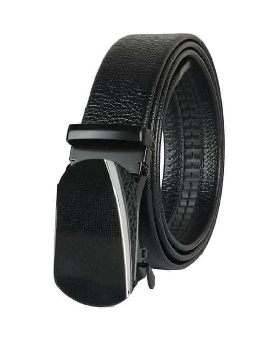 ZEVORA Men's Casual Leather Auto Lock Buckle Belt – HalfPe