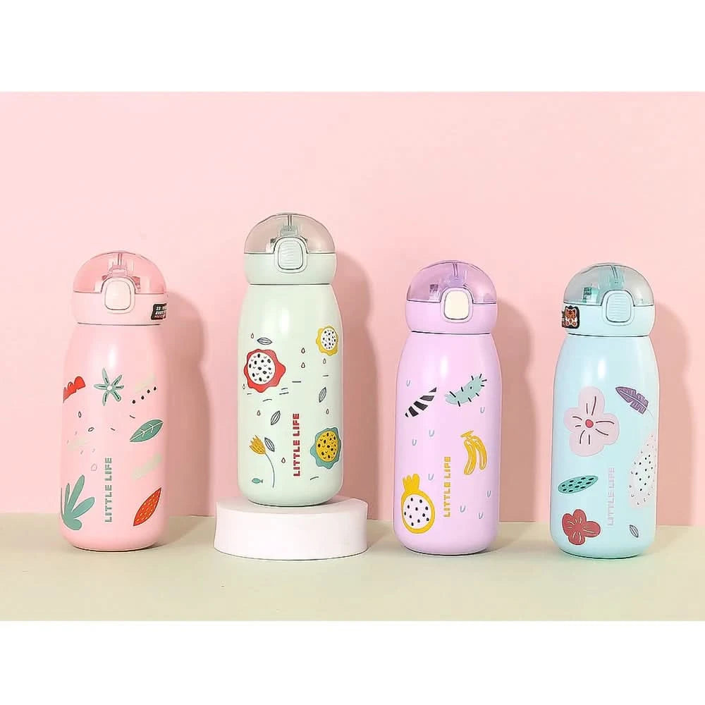 Little Classic With Fancy Steel Sipper Water-Bottle (Multi Colours,550 ...