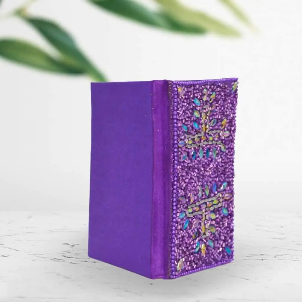 Santarms Handmade Diary (Purple , Large) – HalfPe
